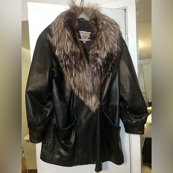 Jackets & Coats | Vintage Real Authentic Leather And Fur Jacket | Poshmark